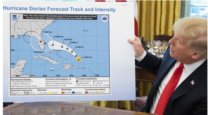 Editing a weather map just so you don't have to admit you misspoke ...