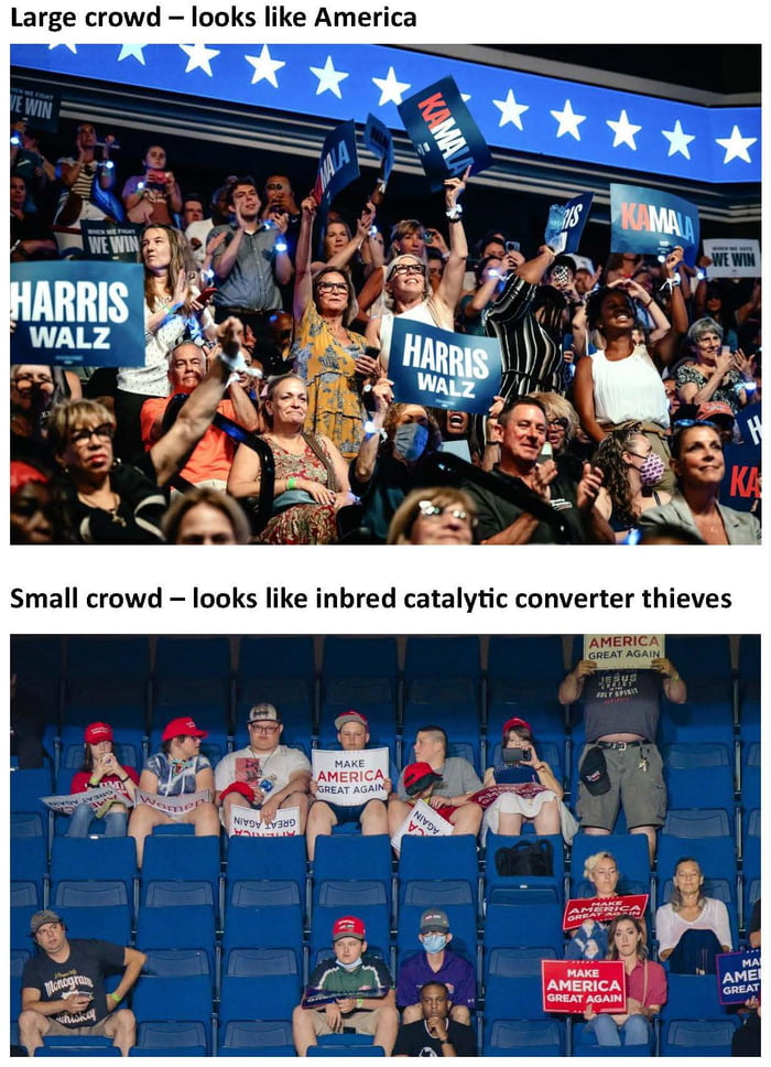 Crowd size matters - 9GAG