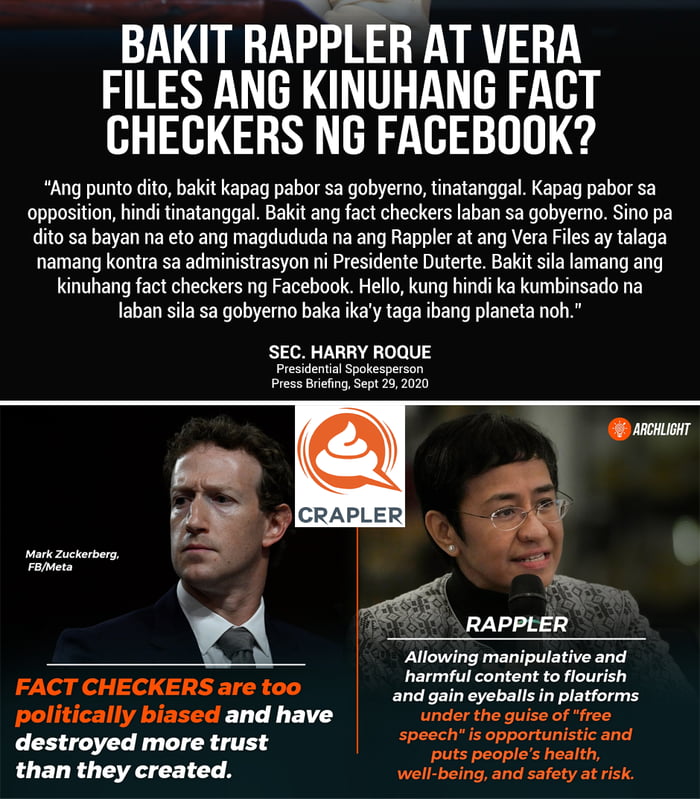 Fact Checkers like Rappler are too politically biased. Who would've ...
