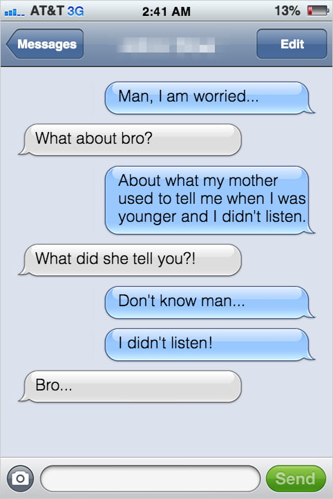 Late night texting... - 9GAG