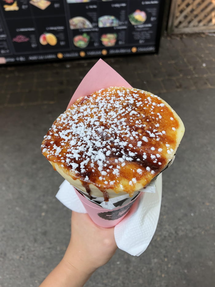 Creme brulee crepe! - 9GAG