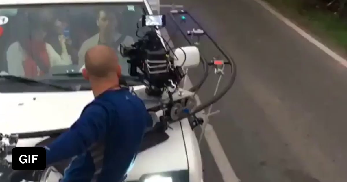 Filming a car scene - 9GAG