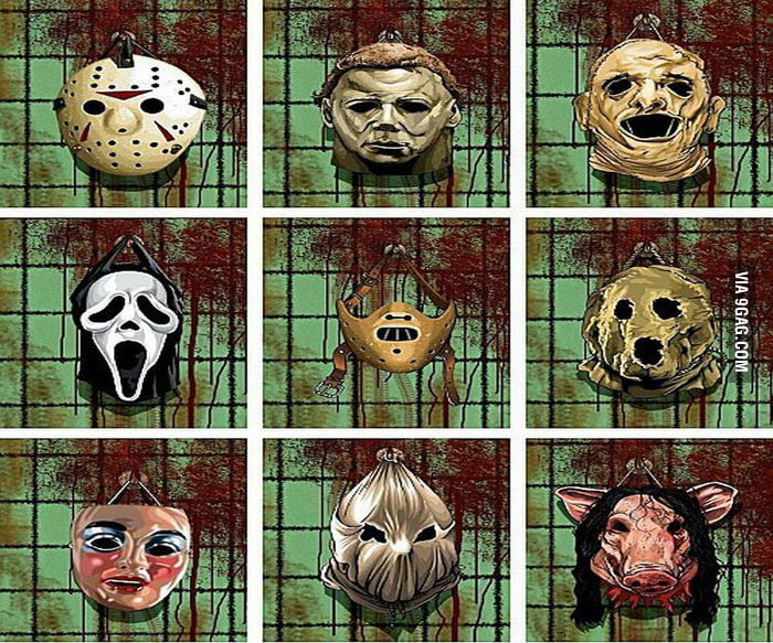 Famous Horror Masks. - 9GAG