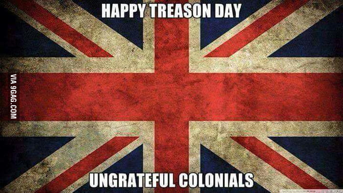 The British wishing us a happy 4th of July! - 9GAG