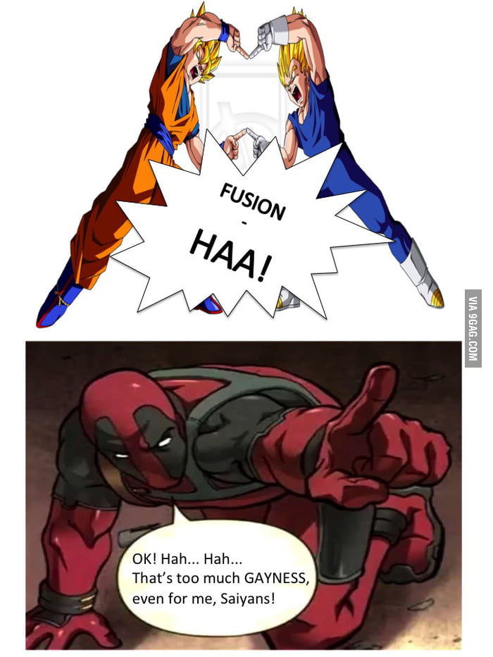 What if Deadpool has to fight against Goku and Vegeta?! - 9GAG