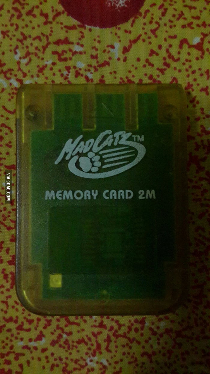 To 8mb PS2 guy I present you 2mb PS1 Memory card - 9GAG