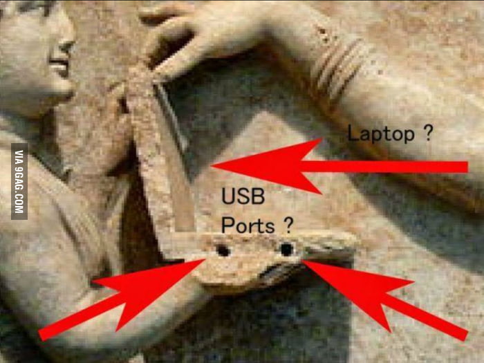 So ancient people used laptops - 9GAG