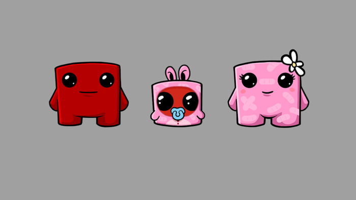 Meat Boy and his family - 9GAG