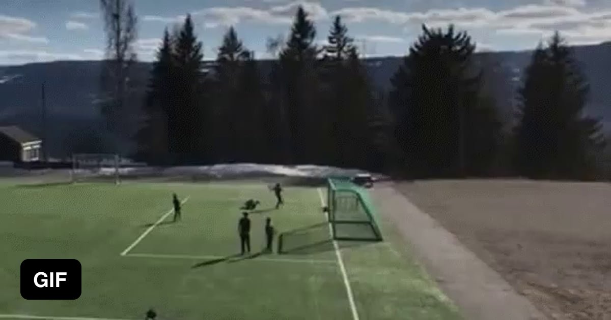 Windy Day On A Soccer Pitch - 9GAG