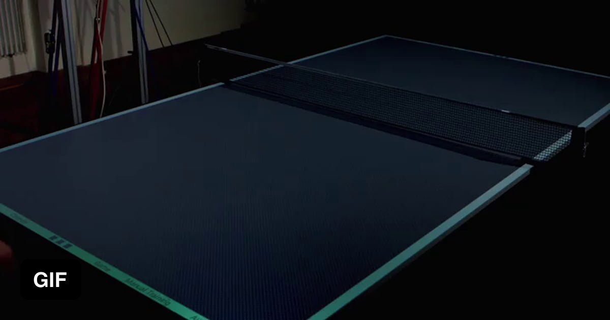 Interactive ping pong table. - 9GAG