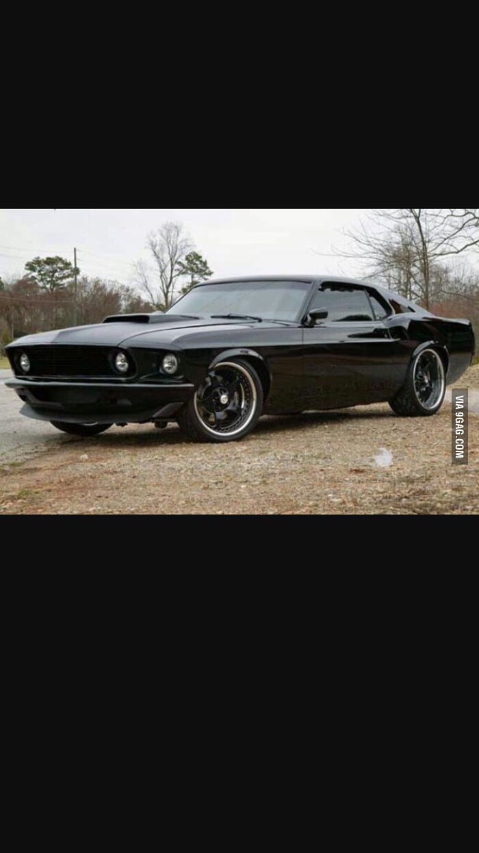 Seen a lot of dream cars here's mine, 1969 murdered out mustang ...