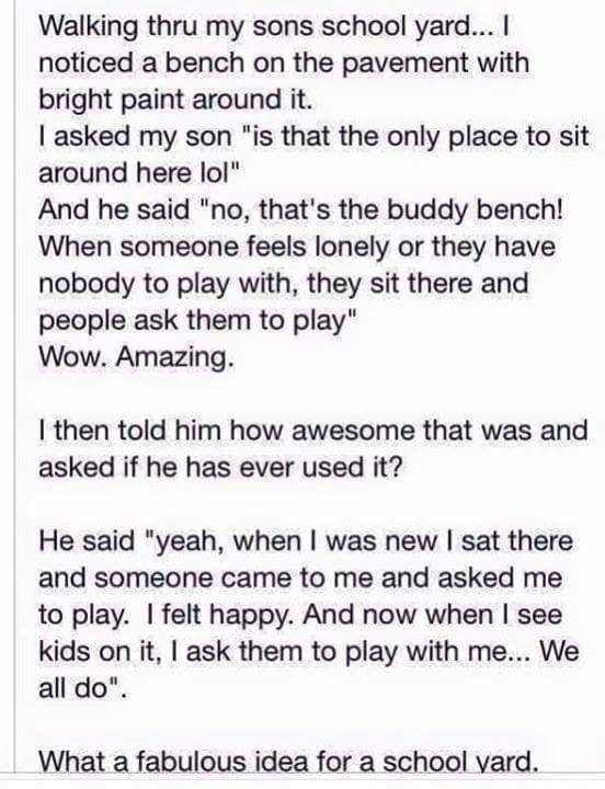The Buddy Bench - 9GAG