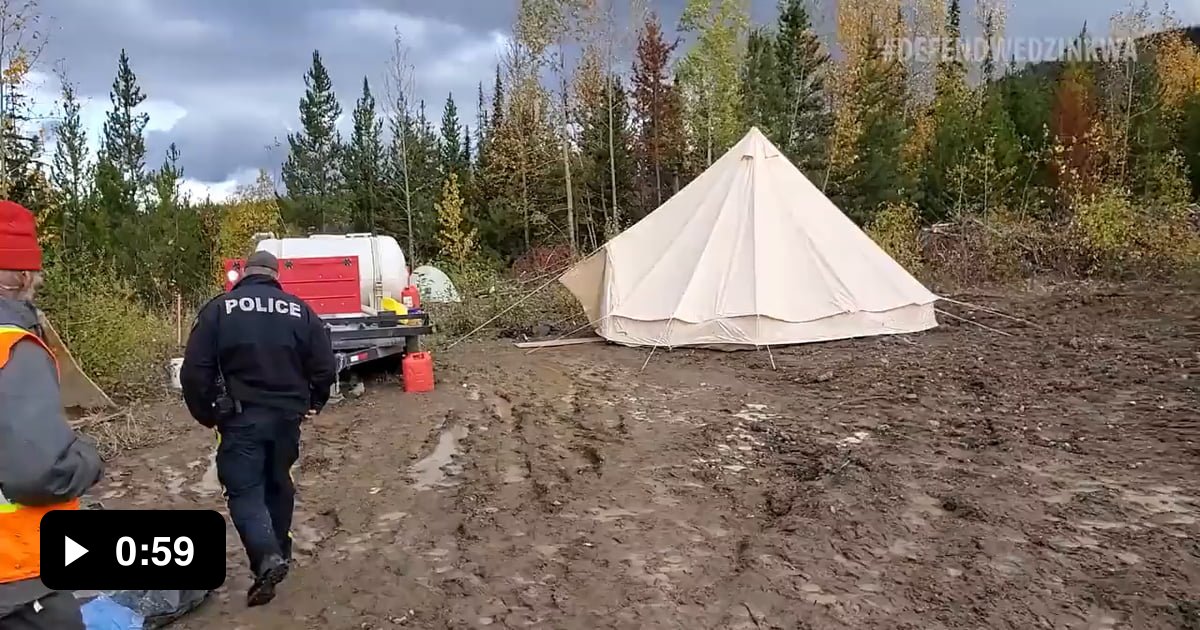 Police officer in BC drains drinking water of First Nation Wet'suwet'en on their homeland so ...