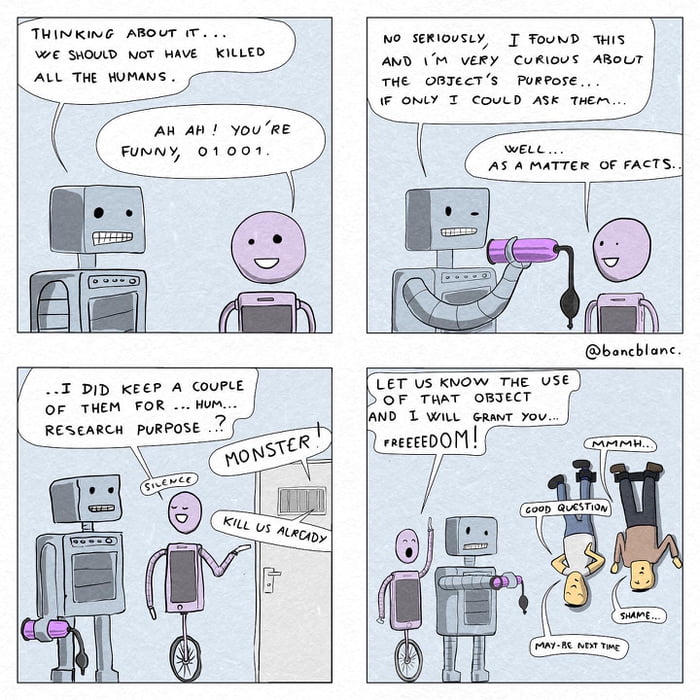 Robot comic from bancblanc - 9GAG