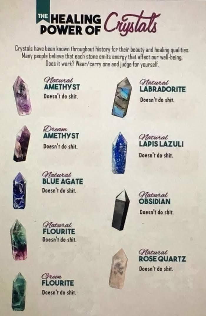 Cure with crystal power - 9GAG