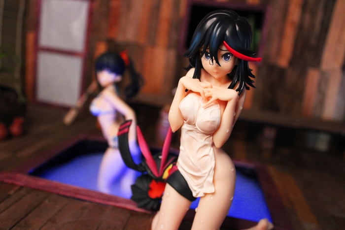 Ryuko and Rikka at the hot springs - 9GAG