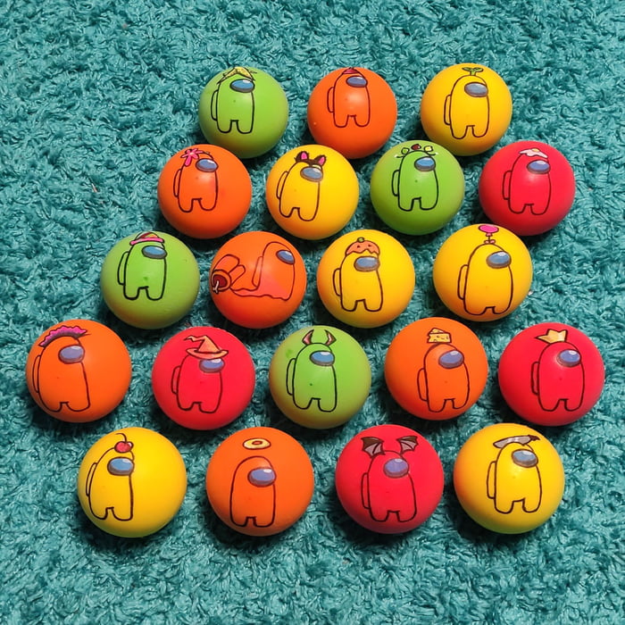 Among Us Balls for all kids at a birthday party at school (OP) - 9GAG