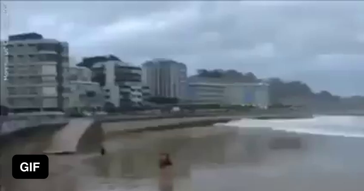 Dancing in front of flash flood. - 9GAG