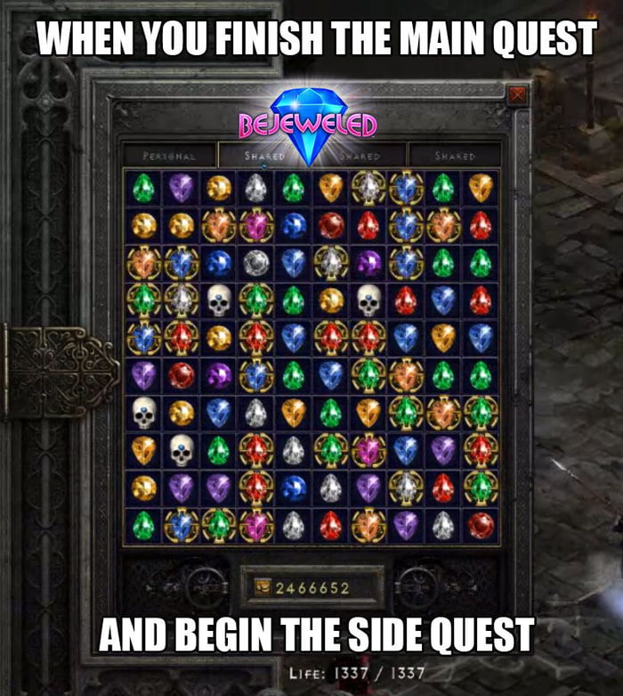 Always the side quest - 9GAG