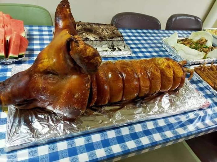 Roasted Caterpillar Pig - 9GAG