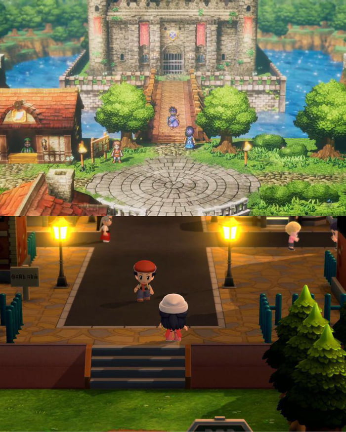 Remaking an old game in the same artstyle: Square Enix vs TPC - 9GAG