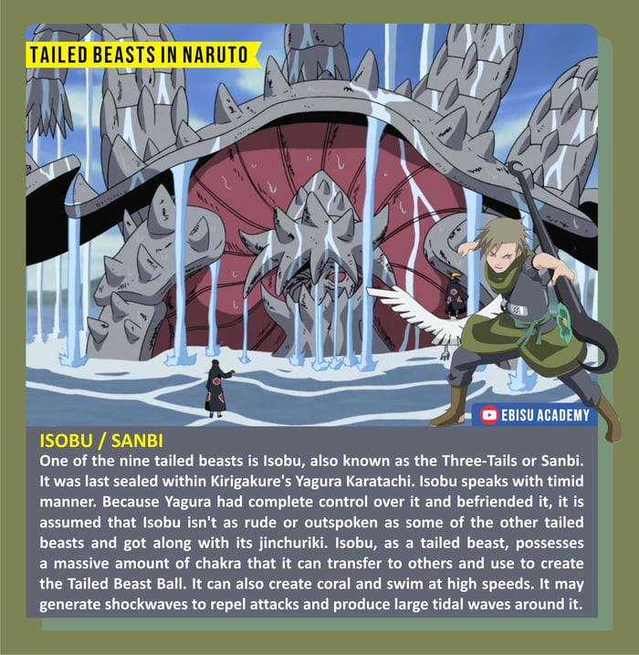Tailed Beasts in Naruto: Isobu (3 Tails) - 9GAG