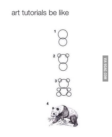 Art tutorials be like - 9GAG