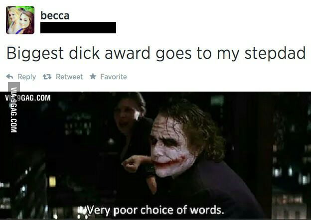 Very poor choice of words - 9GAG