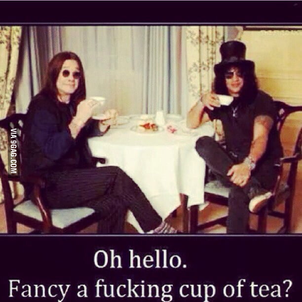 Lady's and gentleman, Ozzy Osbourne and Slash - 9GAG