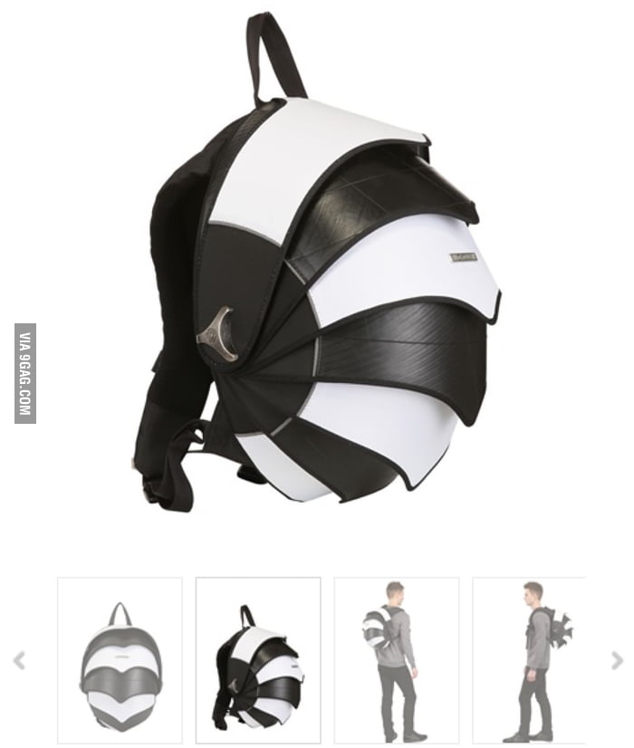 For a second, I thought the backpack model was getting inside the backpack - 9GAG