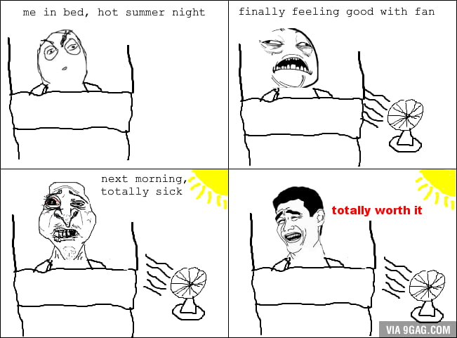 Running nose in summer rage - 9GAG