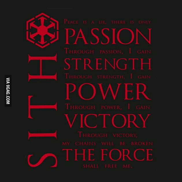 The Sith code - 9GAG