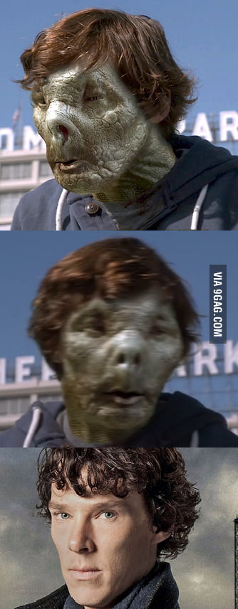 This turtle from Grimm looks like Benedict Cumberbatch, the Sherlock - 9GAG