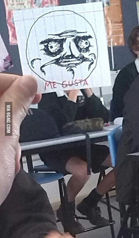 So I got a bit bored in science class today.... - 9GAG