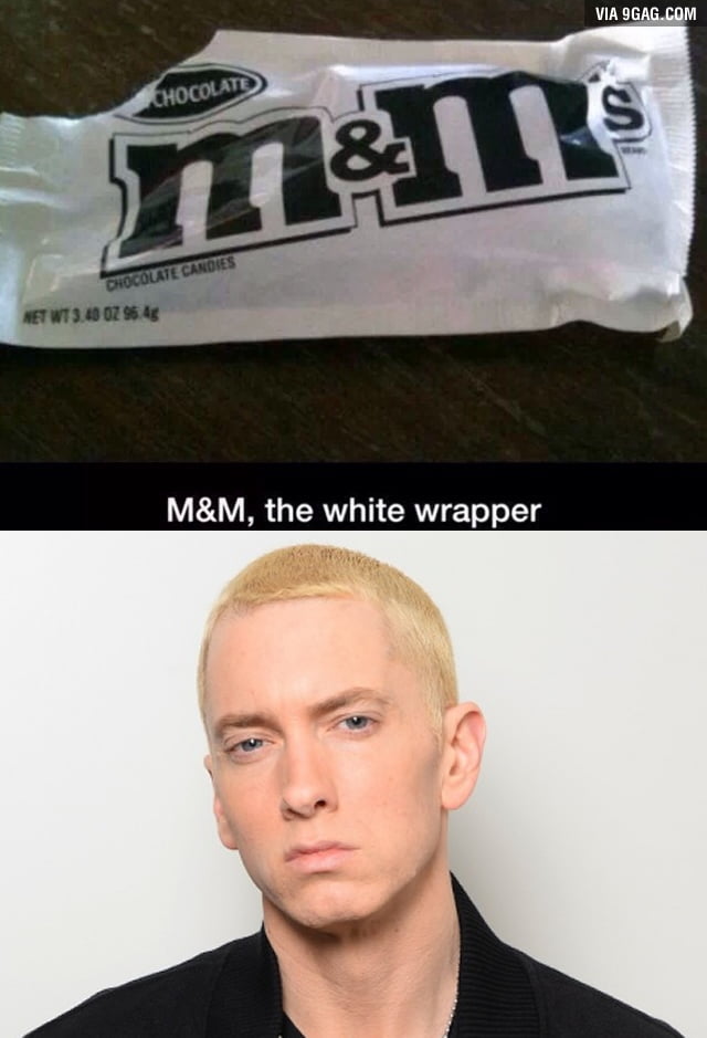 M&M, the white wrapper - 9GAG