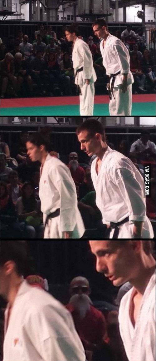 Check out who came to my match - 9GAG