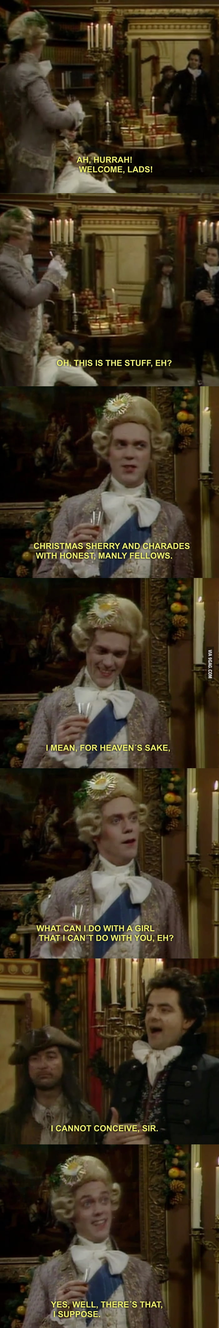 Dr. House & Mr. Bean in The Black Adder - 9GAG