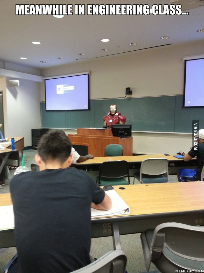 Teacher Iron Man mode enabled - 9GAG