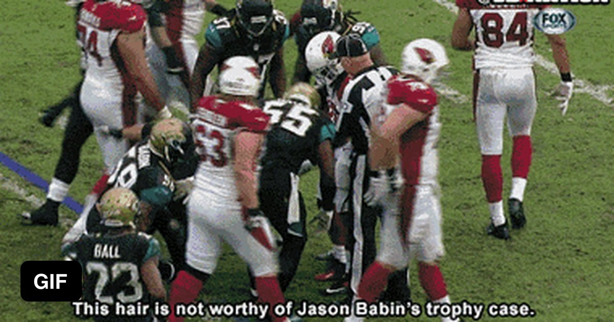 Jason Babin shows off Andre Ellington's dreads - 9GAG