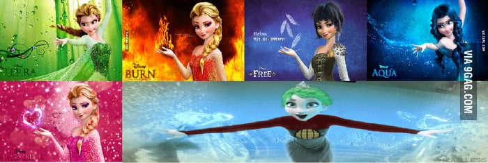 My thoughts about all the pictures of Elsa with different powers. - 9GAG