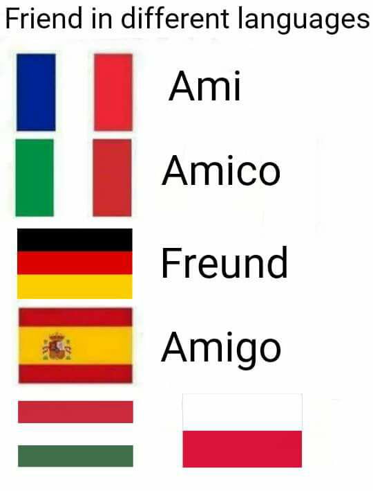 FRIEND IN DIFFERENT LANGUAGES - 9GAG