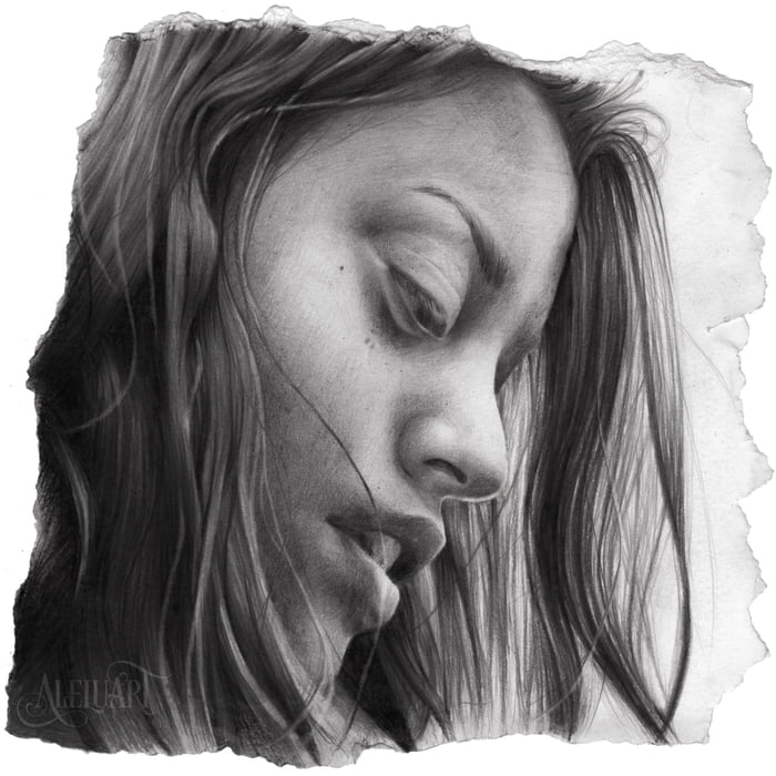 This is a self-portrait I finished today. I didn't draw properly for ...