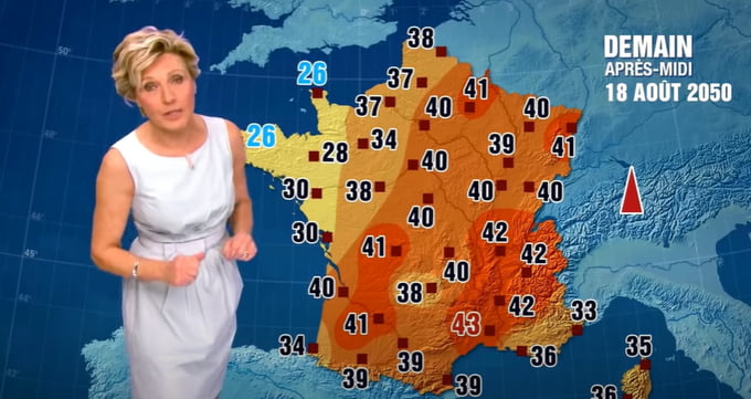 In 2014, this French weather presenter announced the forecast for ...