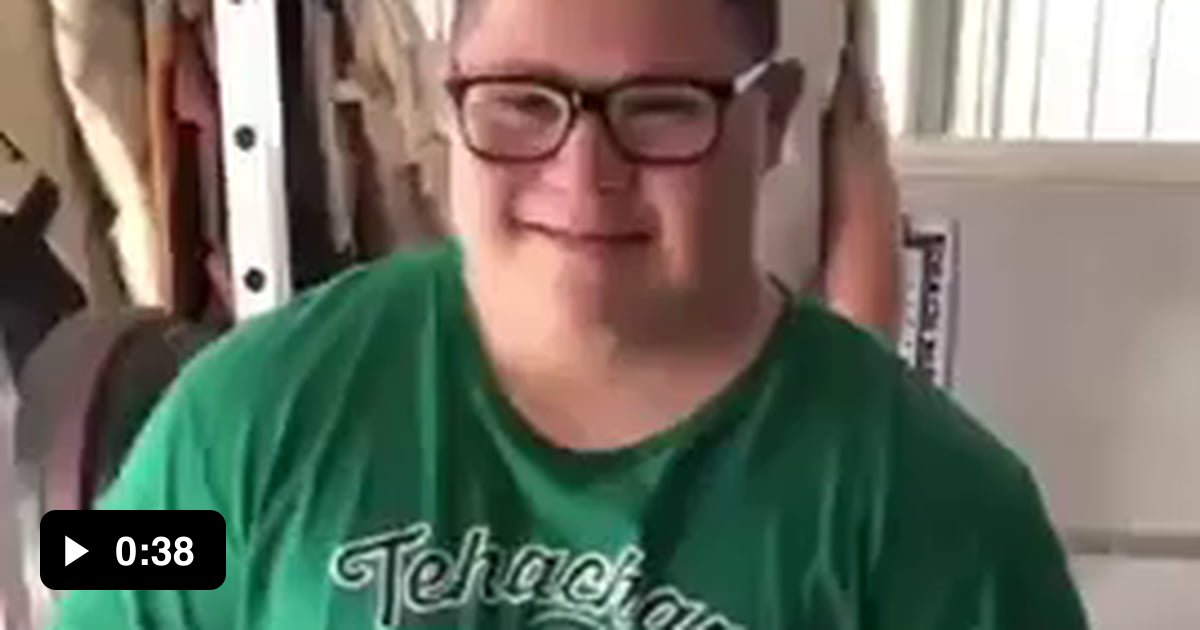 Garret, who has Down Syndrome, bench pressed a school record 355 pounds ...