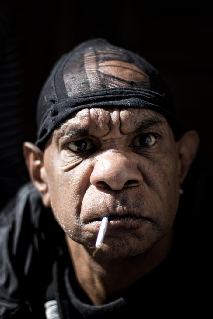Street Portrait Australian Aboriginal with a great Face - 9GAG
