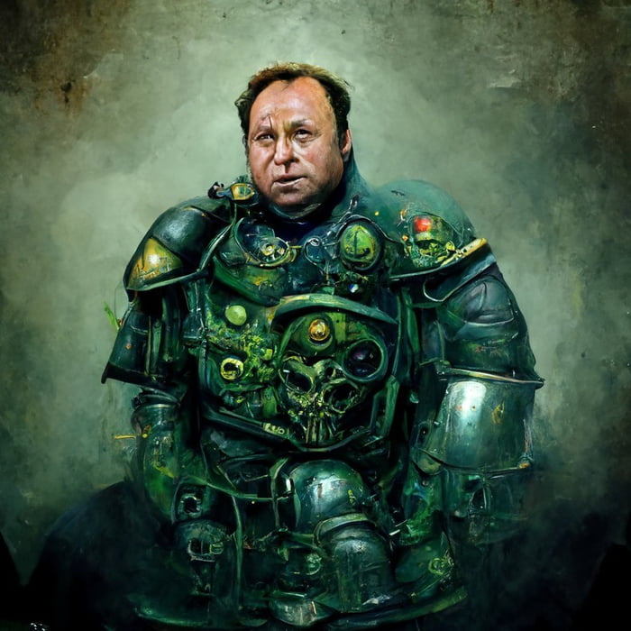 Alex Jones as Fabius Bile - AI Art by Nanako - 9GAG