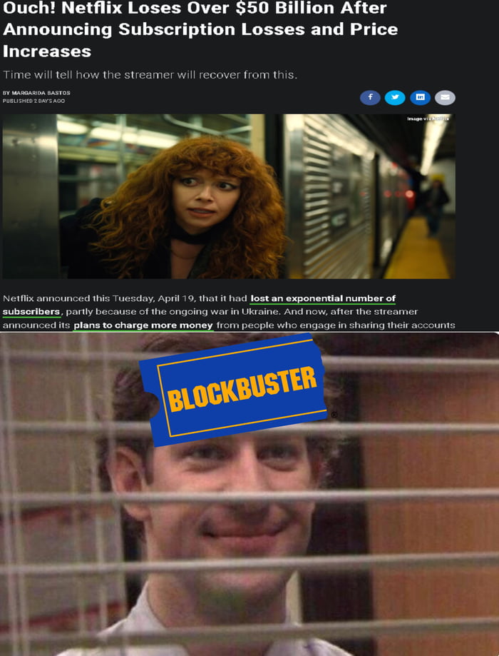 Blockbuster's waiting for you Netflix... - 9GAG