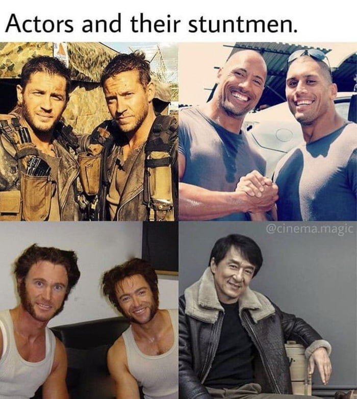 Actors And Their Stuntmen 9gag