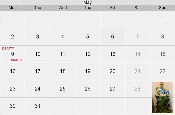 Russian bot calender - 9GAG