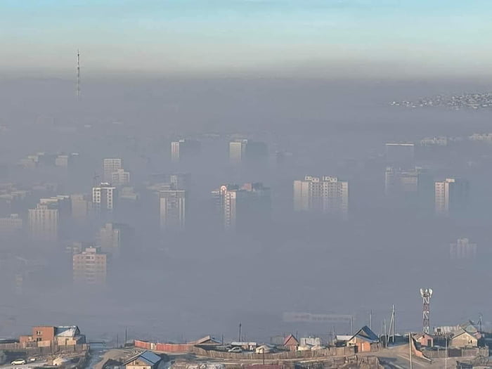 Ulaanbaatar, Mongolia. The most polluted city in the world. - 9GAG